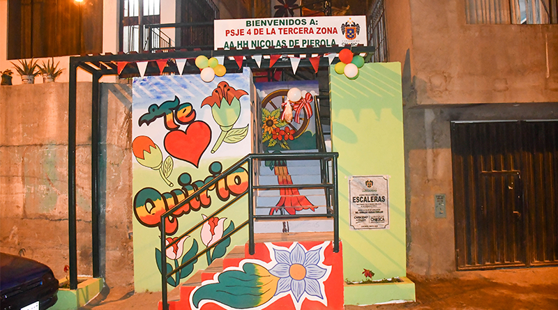 ¡OBRAS Y ARTE! ALCALDE INAUGURA CUATRO ESCALERAS EN QUIRIO PARA ...